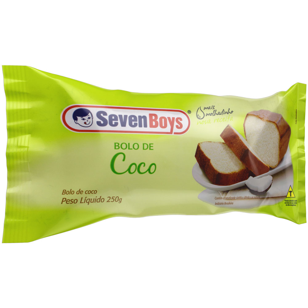 Bolo Coco Seven Boys 250g | Tenda Atacado