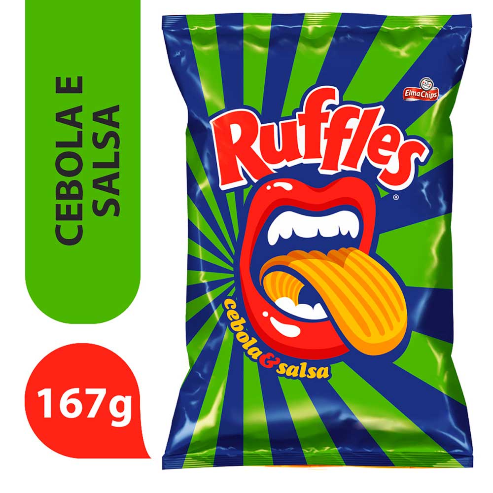 Batata Ruffles Cebola e Salsa 167g | Tenda Atacado