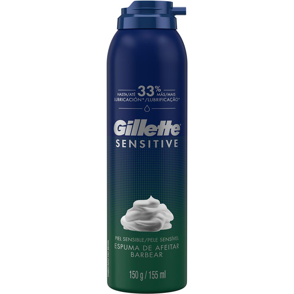 Espuma de Barbear Sensitive Gillette 150g | Tenda Atacado
