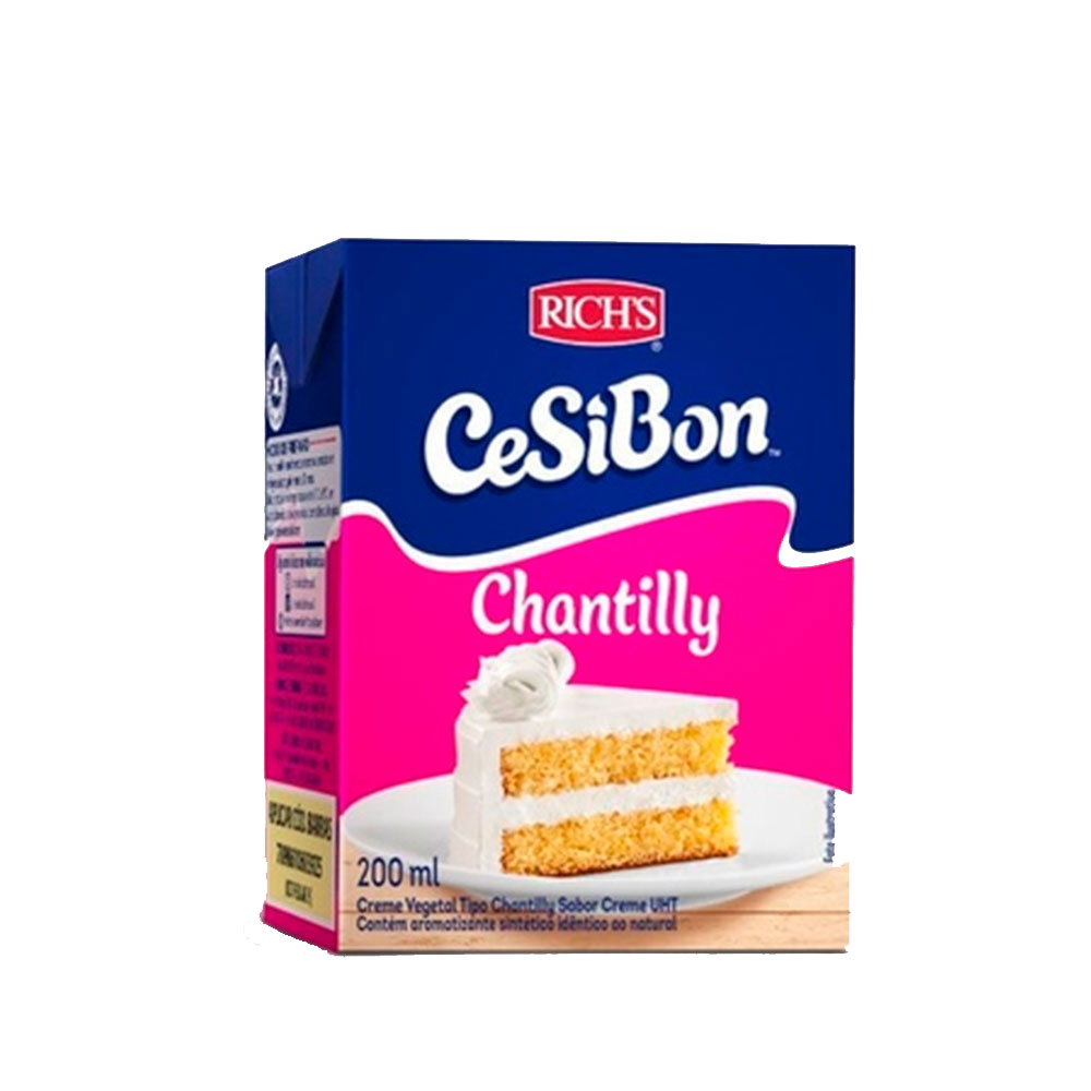 Creme tipo Chantilly Cesibon 200ml | Tenda Atacado