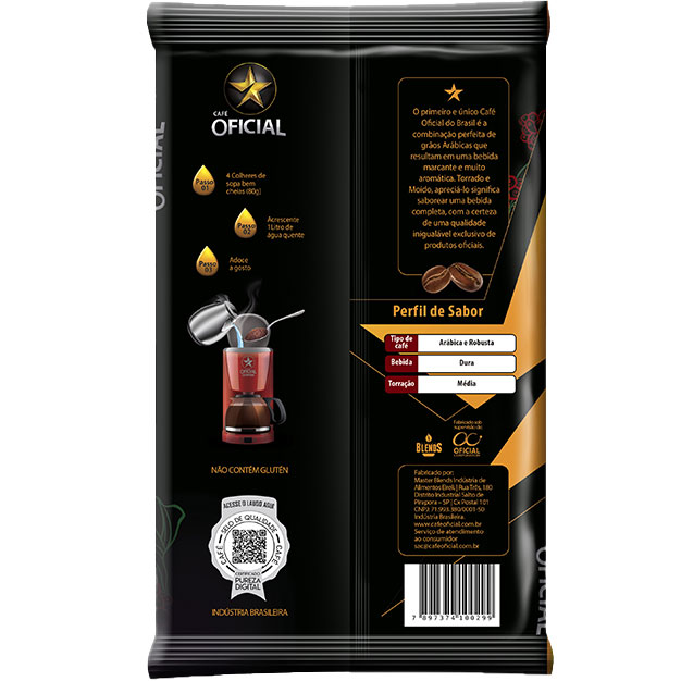 Café Extra Forte Oficial do Brasil 500g | Tenda Atacado