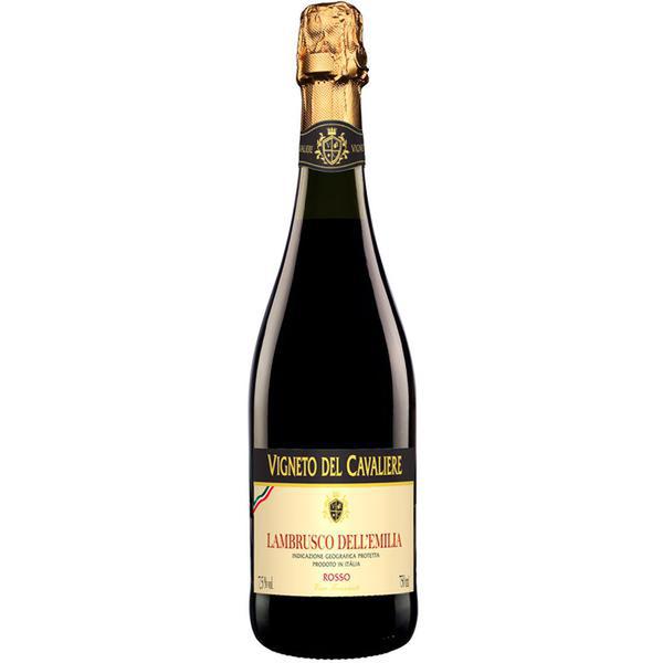 Vinho Tinto Italiano Lambrusco Rosso Del Cavaliere 750ml | Tenda Atacado