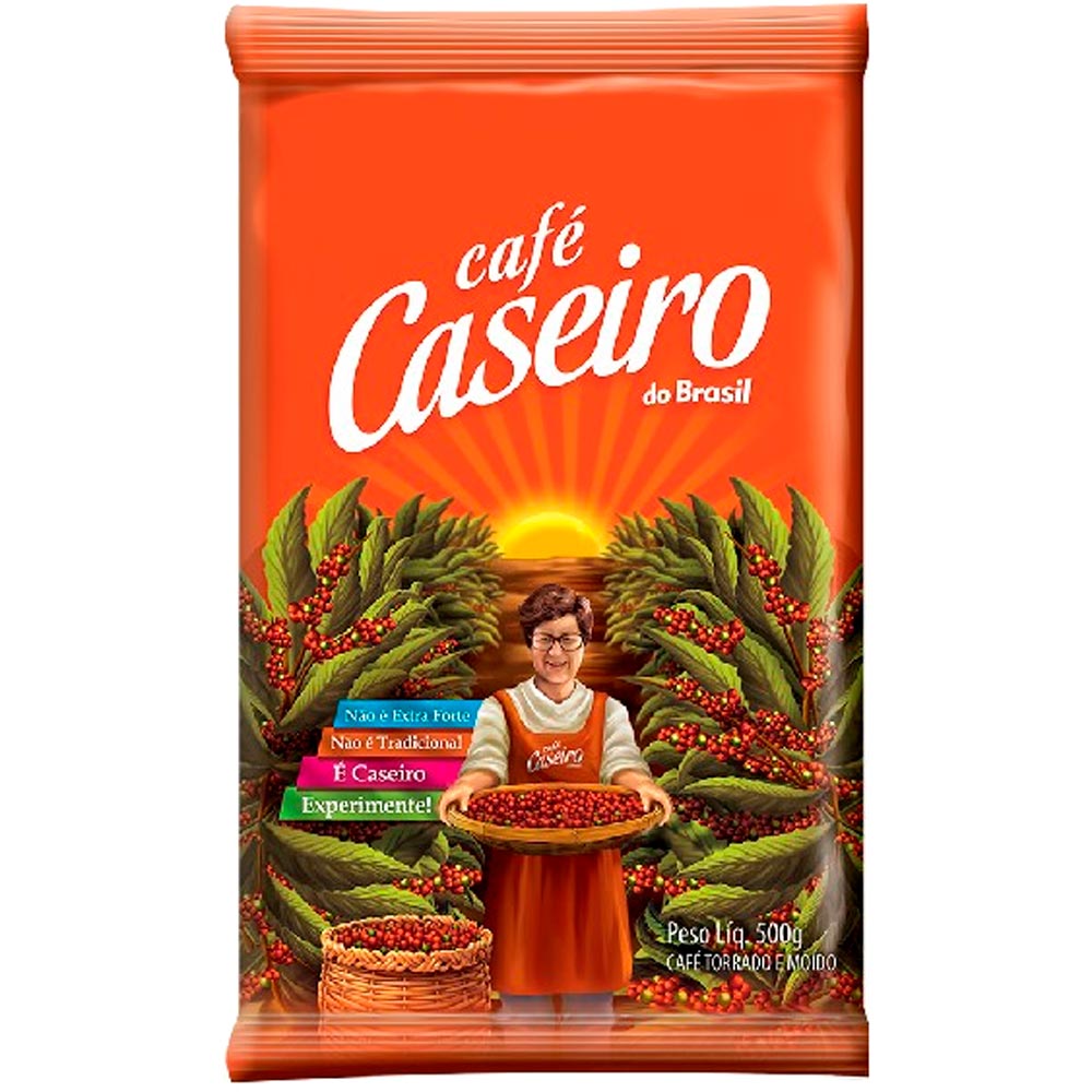 Café Torrado e Moído Tradicional Caseiro do Brasil 500g | Tenda Atacado