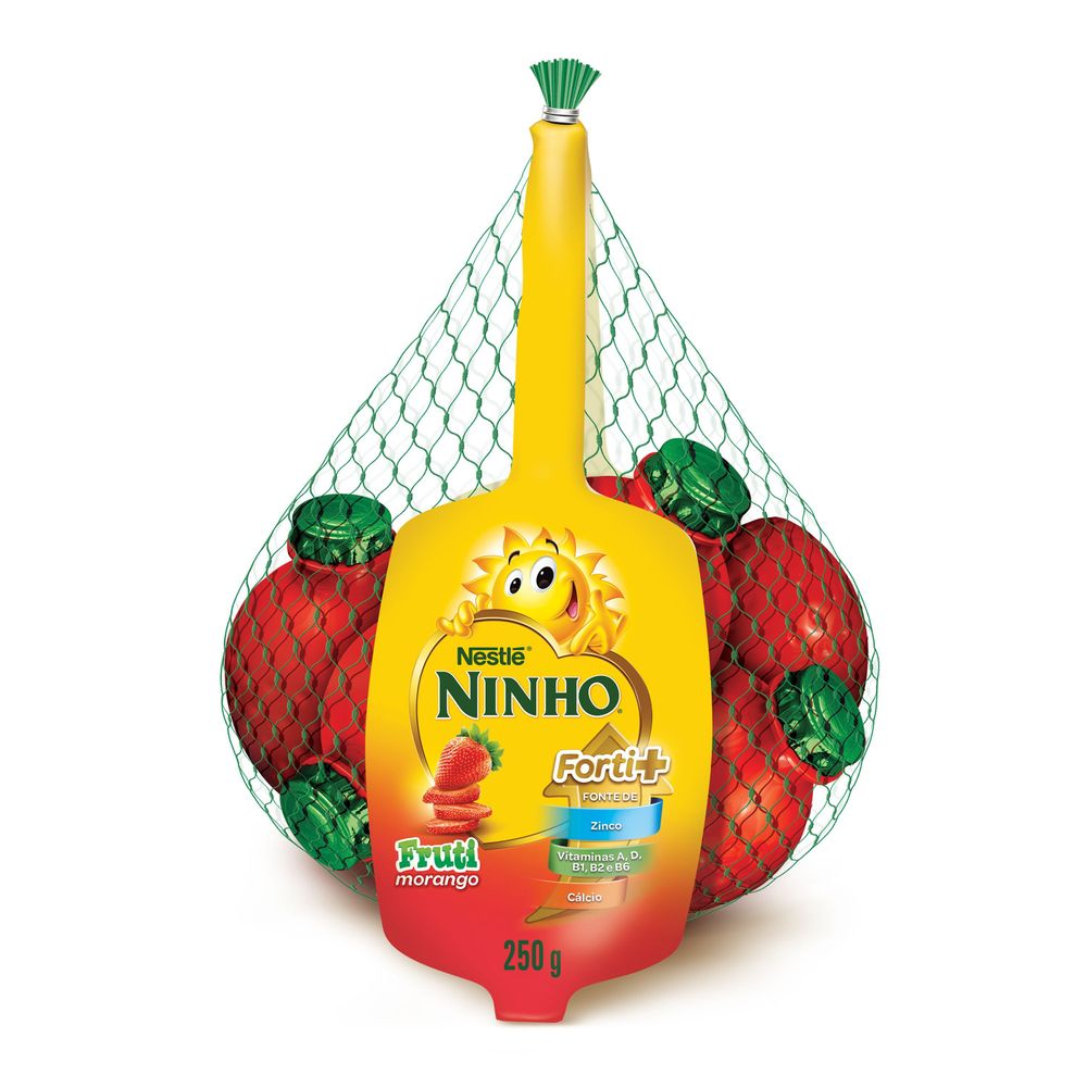 Leite Fermentado Ninho Morango 250g | Tenda Atacado